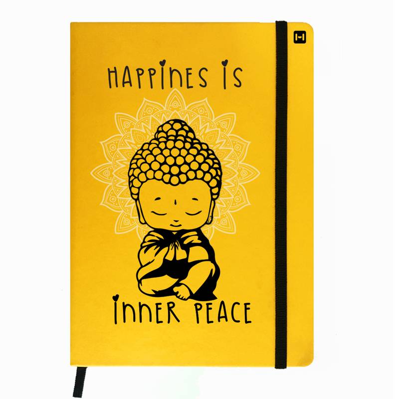 Premium Diary Yellow Leather Hardbound Cover Classic Diary - Hamee ...