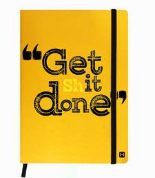 Premium Diary Yellow Leather Hardbound Cover Classic Diary - Hamee ...