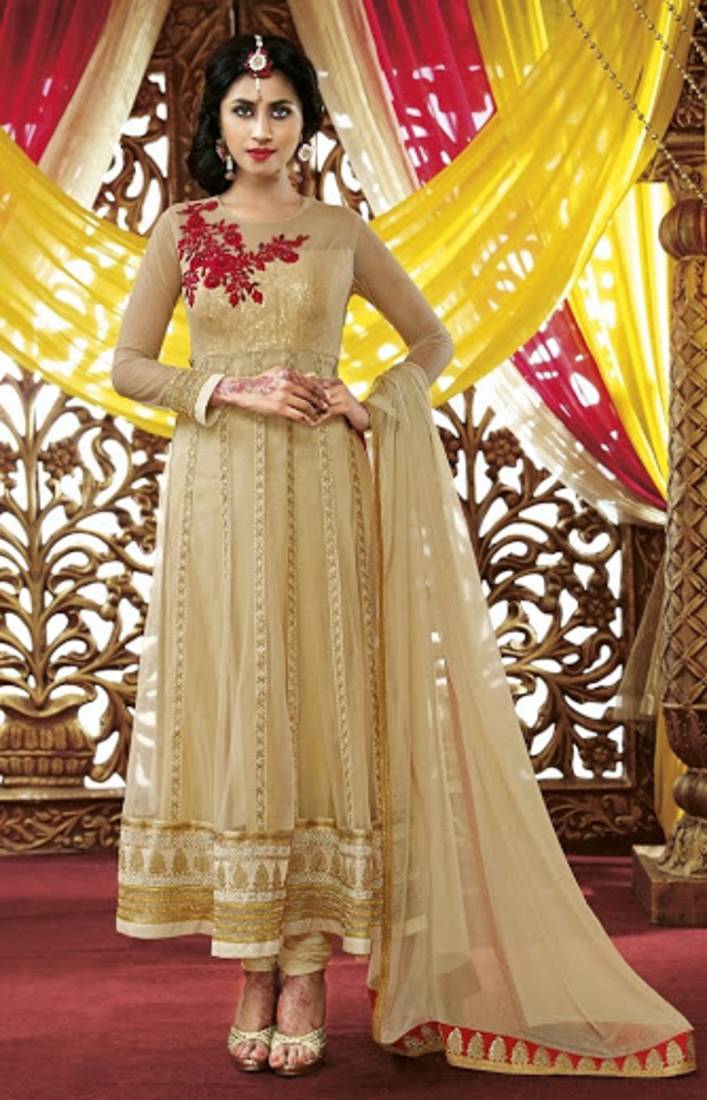 Gorgeous designer heavy worked anarkali attire - FABIONA - 260341