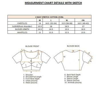 Black solid stretch stitched blouse - Gargi Enterprises - 2019473