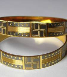 Swastik embossed beautiful smooth machine cut Bangles - Pink And You ...