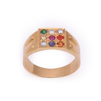 0.97 Cts NAVGRAHA GEMSTONE RING - GEM GURU - 2072725