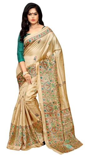 Beige Sarees - Buy Designer Beige Saree Online UK