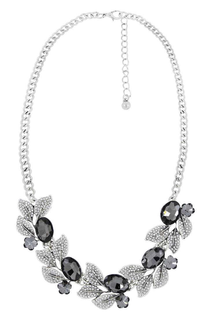 Grey rhodium stone necklaces - the jewelbox - 2086345