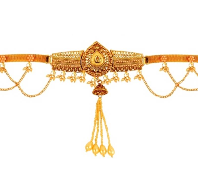 Lalso Golden Wedding Bridal Waist Belt Kamar Band Belly Chain - Lalso ...