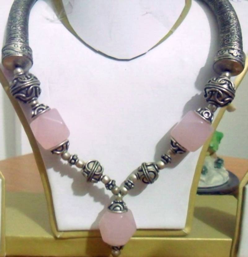 German Silver Rose Quartz - Saubhagya Shines - 1707