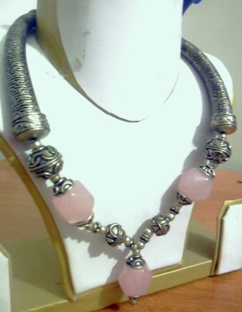 German Silver Rose Quartz - Saubhagya Shines - 1707