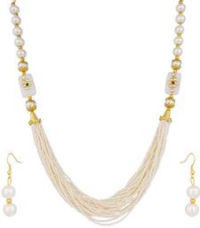 White diamond necklace-sets - Pankh Creation - 2134589