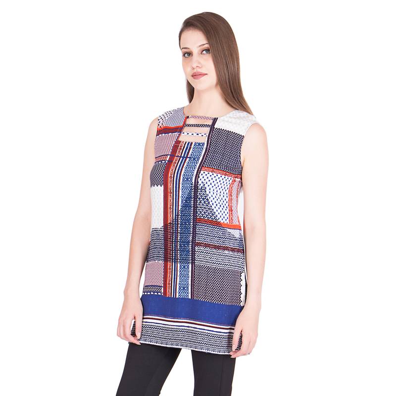 Multi Color tunic Rayon tunics - SIMBHA CREATIONS - 2151950