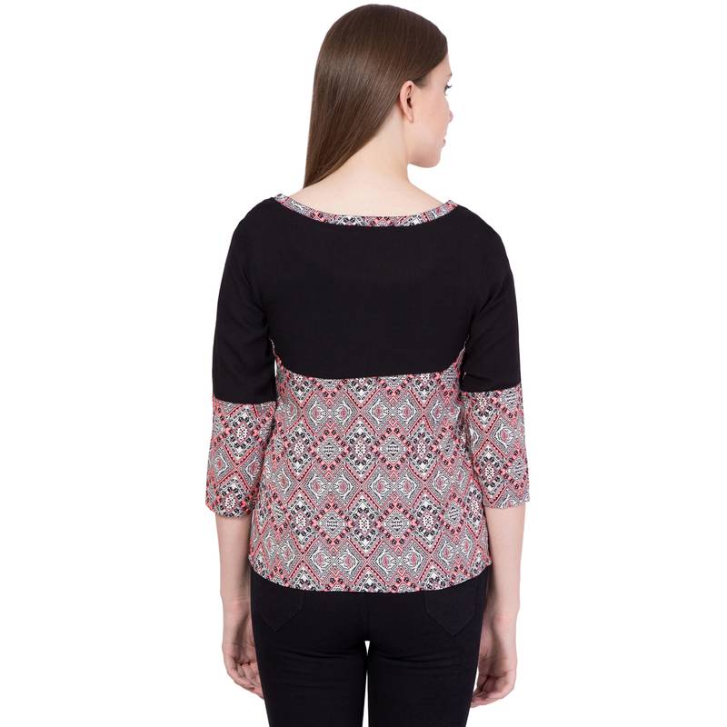 Multi Color Rayon Crepe tops - SIMBHA CREATIONS - 2171322