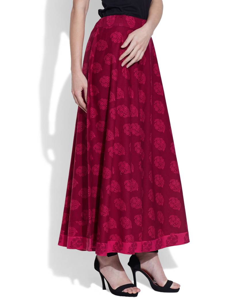 Raspberry Cotton printed skirts - Celebrations - 2175828