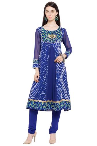 Georgette Kurtis Online - Buy Georgette Kurta Designs US UK