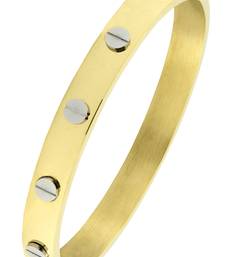 Cartier 18K Goldrhodium 316L Surgical Stainless Steel Openable Kada ...