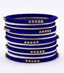Traditional multicolour colour silk thread bangle (17 pcs) - NAKSH ...