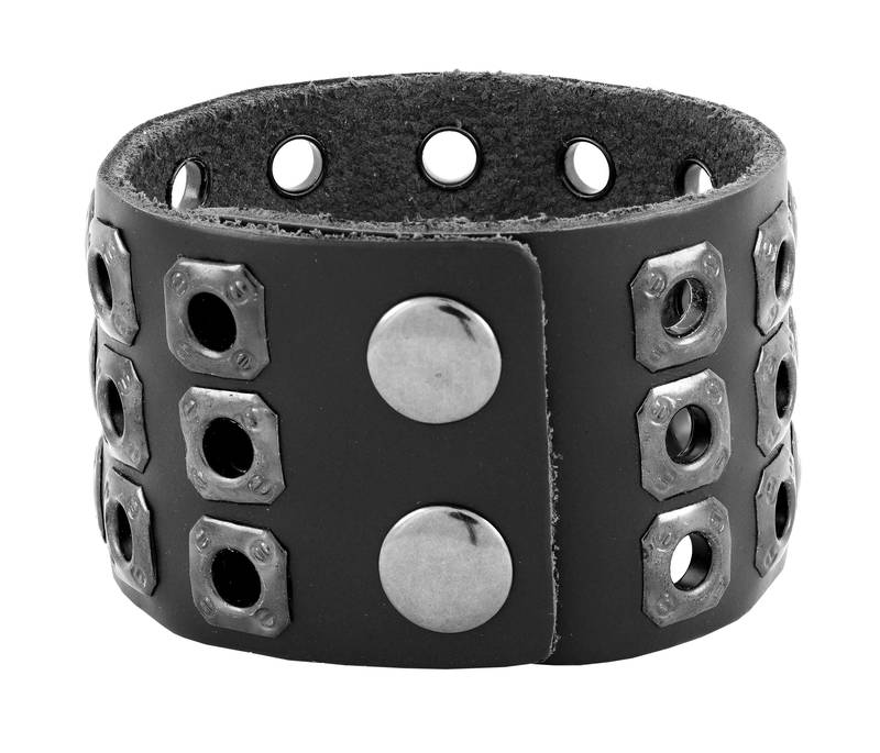 Black plain Black Silver Bracelets - the jewelbox - 2206660