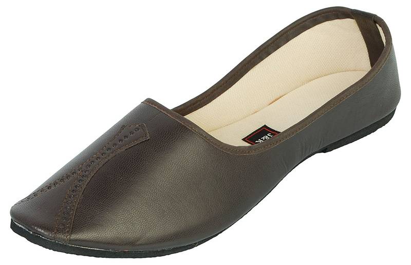 Umber Men's Leather Mojaris - JUTA AND KASSA - 2306307