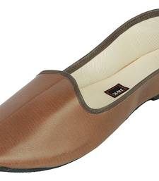 Cocoa Brown Men's Leather Mojaris - JUTA AND KASSA - 2306321