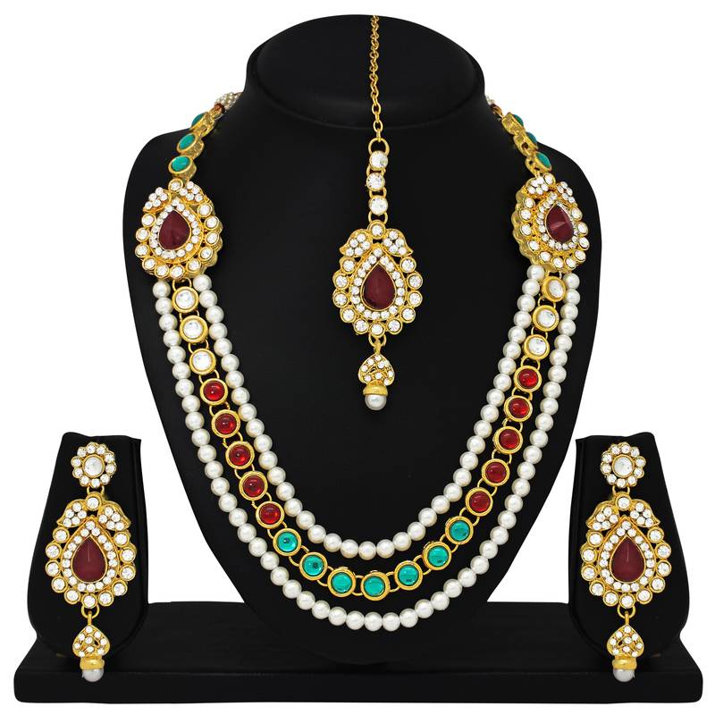 Atasi International Traditional Kundan Polki Jewellery Set Atasi International 2357402