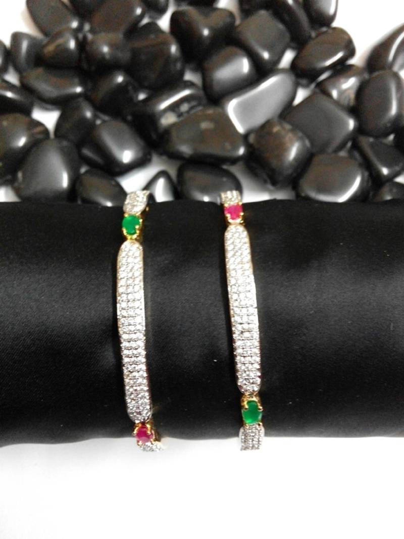 Cute Ruby Emerald Bangle - RICH LOOK - 318806
