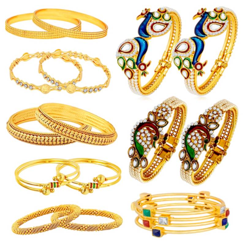 Combo Of Trendy Traditional Bangles Set For Women Pack Of 18 ...