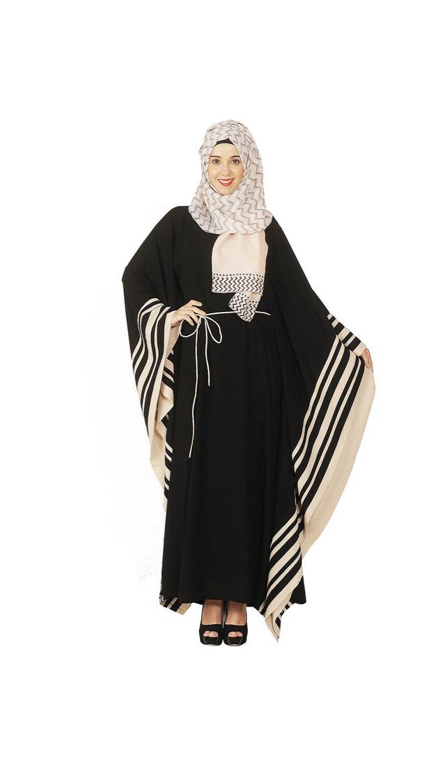 Modest Forever Black Premium Polyester islamic kaftans - Modest Forever ...