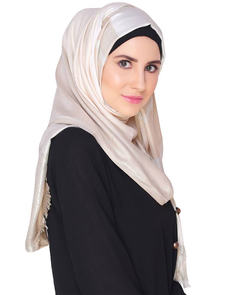 Beige and cream hijab - Modest Forever - 2419627