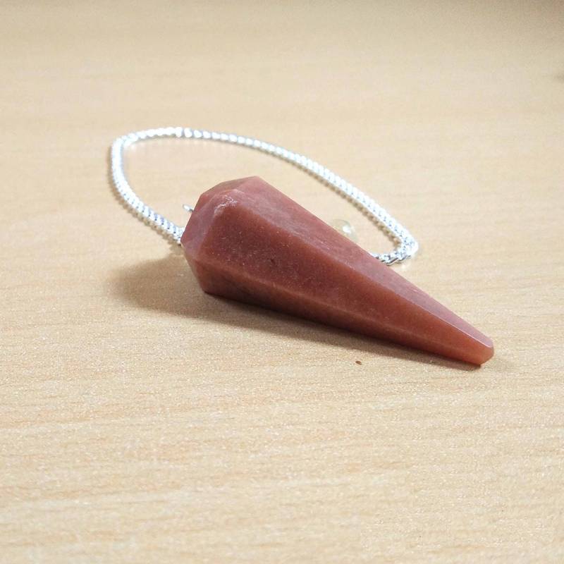 Red Aventurine Gem Dowsing Pendulum Chakra & Reiki Dowser Dowser ...