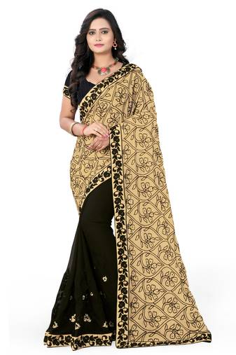 Beige Sarees - Buy Designer Beige Saree Online UK