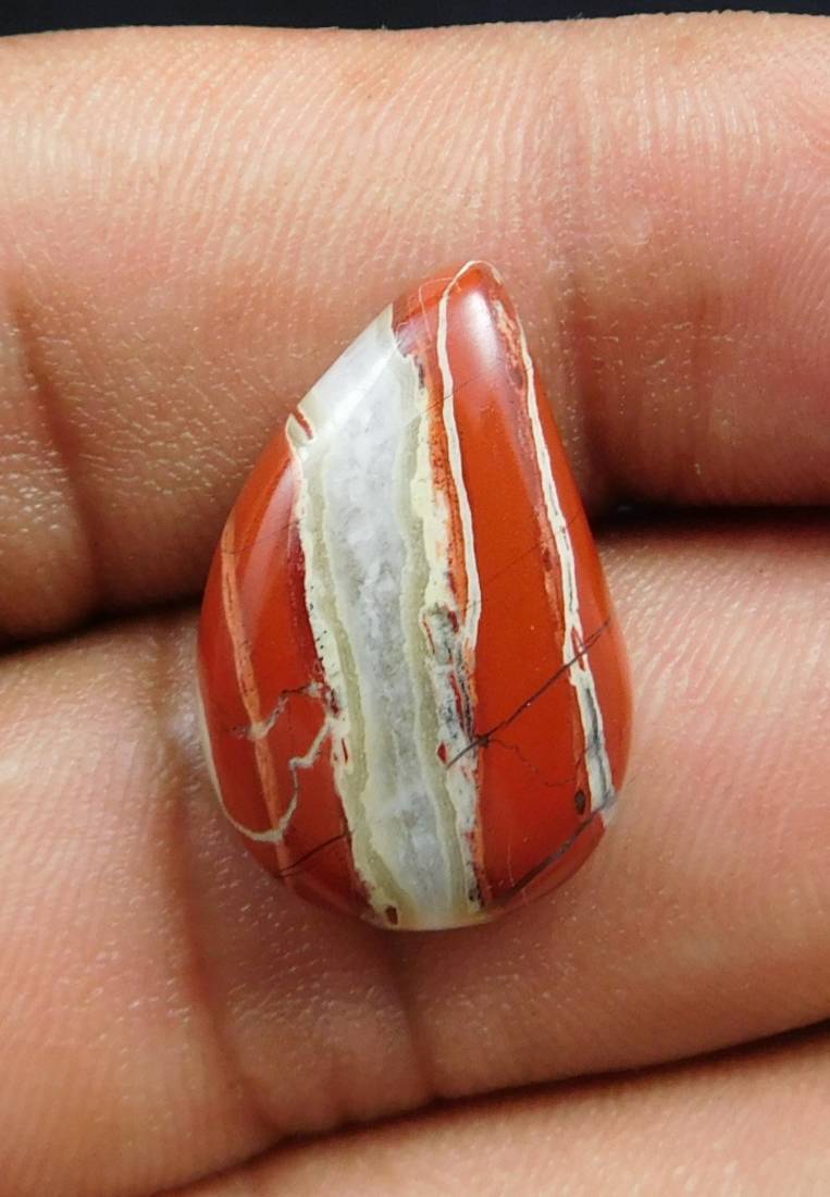 15.5cts 100% Natural Glamorous Red River Jasper 22X14X5 Mm Loose ...