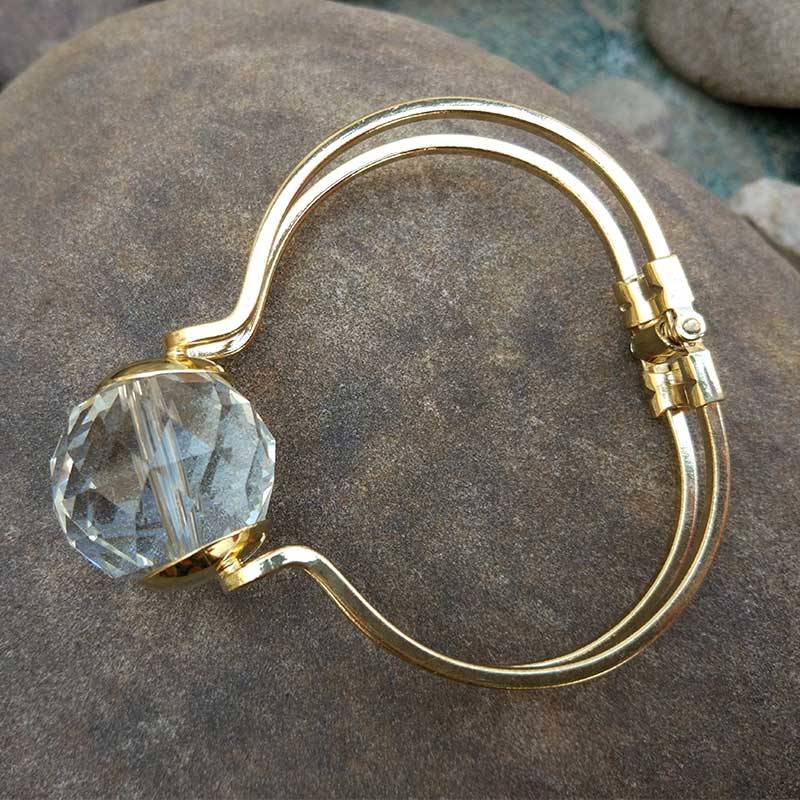 Crystal Golden Adjustable Bracelet for Women - FashionCrab - 2497254
