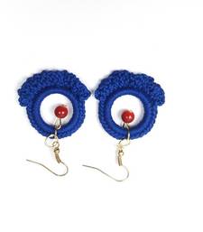 blue ruffle crochet earring - Krome - 2512530