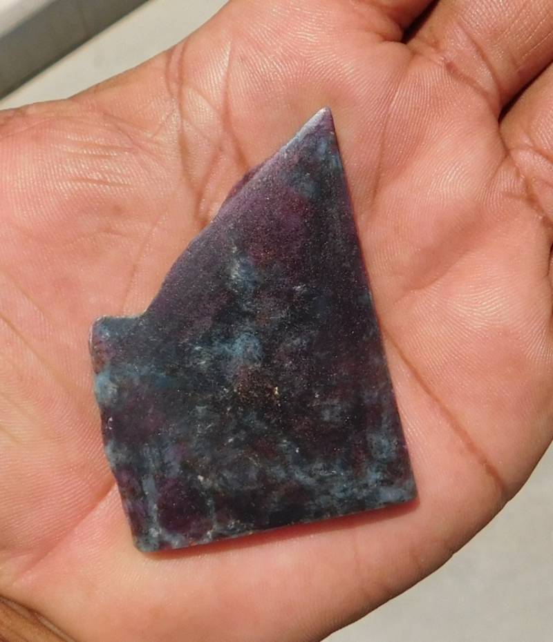 224.0 Cts 100% Natural Finest River Plum Jasper 56X42Mm Cabochon Slab ...