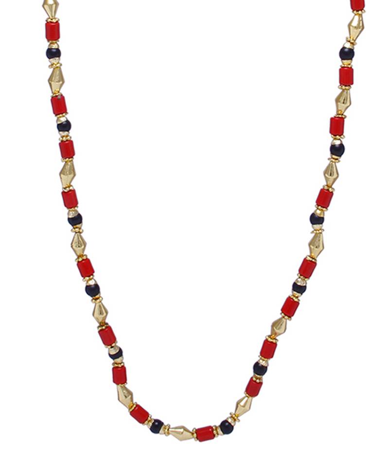 Authentic Kolhapuri Bormal Necklace With Red And Balck Crystals ...