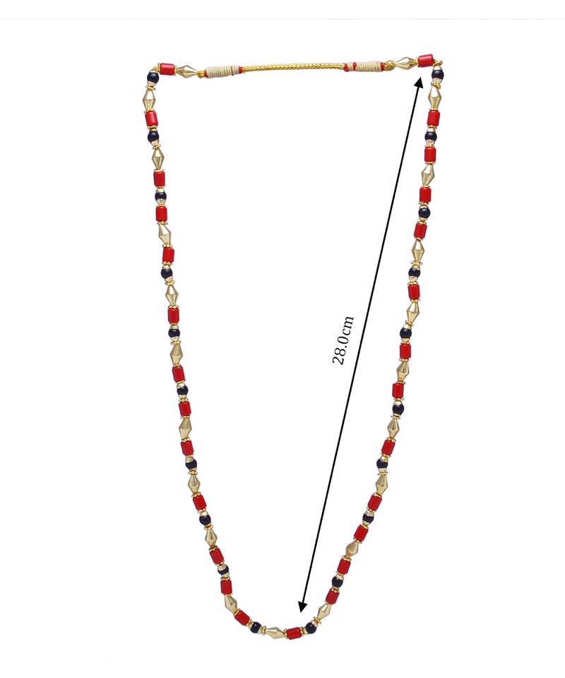 Authentic Kolhapuri Bormal Necklace With Red And Balck Crystals ...