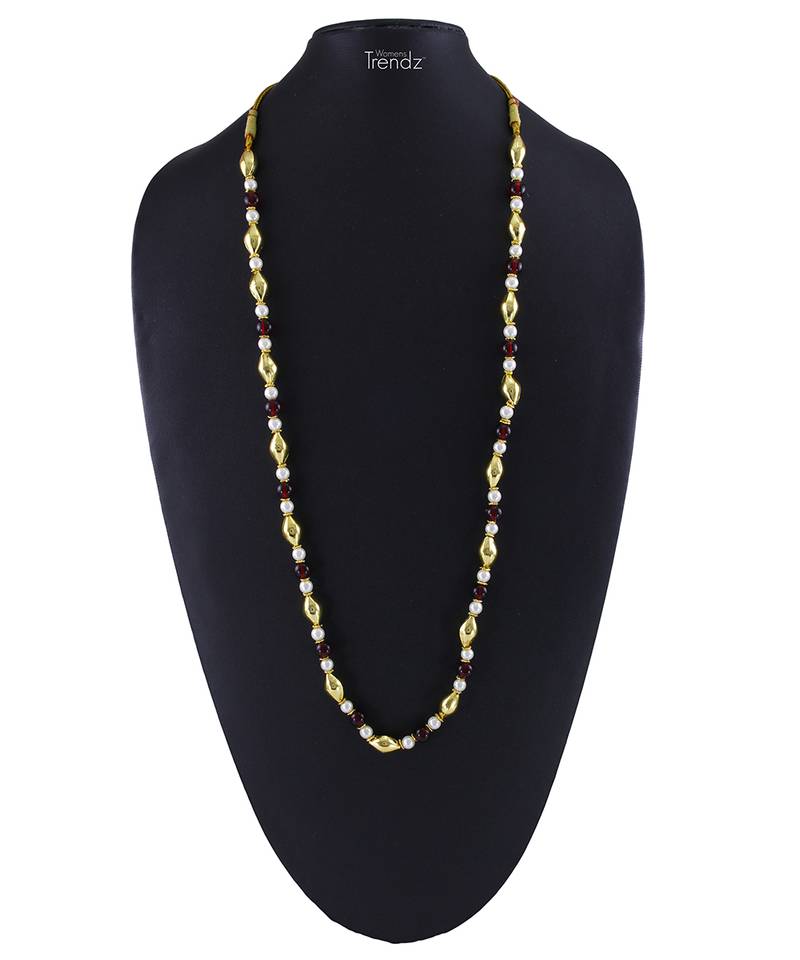 Attractive Kolhapuri Bormal With Red And White Crystals For Womens ...