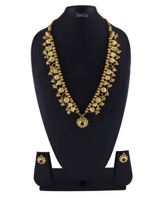 Traditional Handmade Kolhapuri Saaj Jewelley 24K Gold Plated Alloy ...