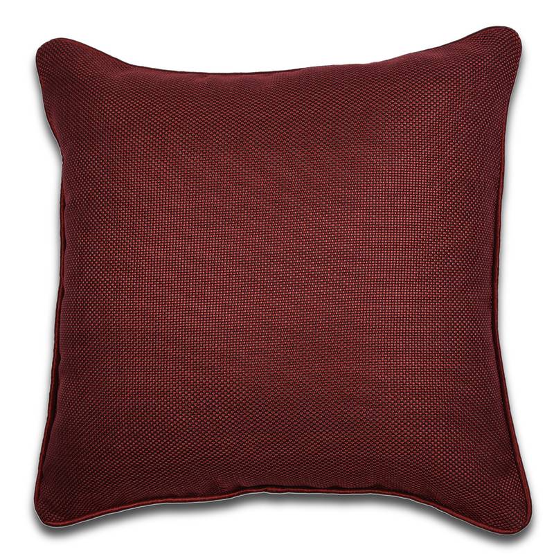 Texture Cushion Cover ( Pack of - 5, 45 x 45 cm, Maroon ) - HOME AND WE ...