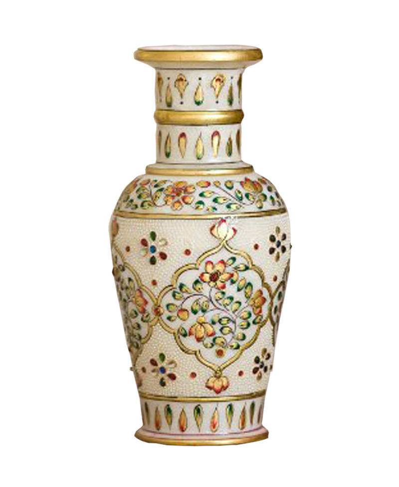 Marble Flower Vase - Chitrahandicraft - 349822