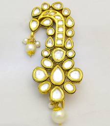 Uncut Diamond Polki Pearl Dulha Kalgi - Dilan Jewels - 353193