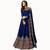 Blue Embroidered Faux Georgette Anarkali Suit - Divine International ...