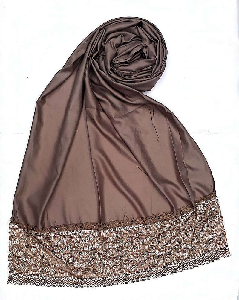 Multicolor Satin Designer Combo Hijab Stole For Women - Mean Zoom - 2672260