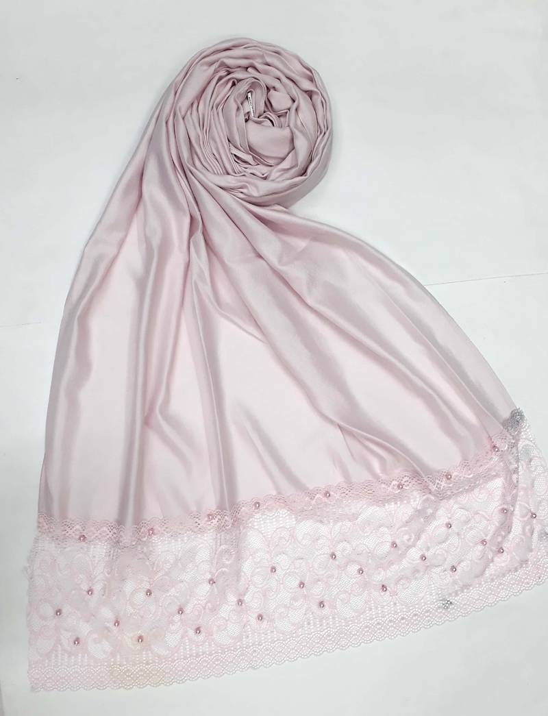 Multicolor Satin Designer Combo Hijab Stole For Women - Mean Zoom - 2672268