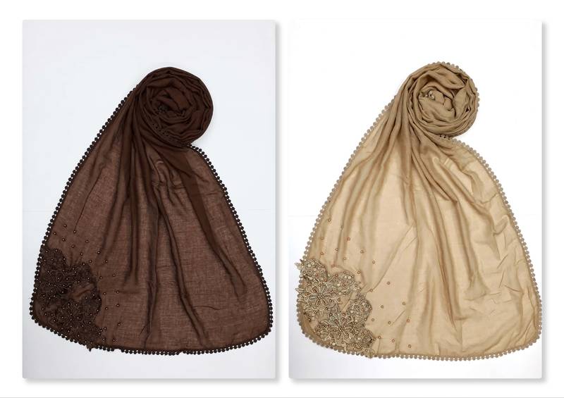 Multicolor Cotton Designer Combo Hijab Stole For Women - Mean Zoom ...
