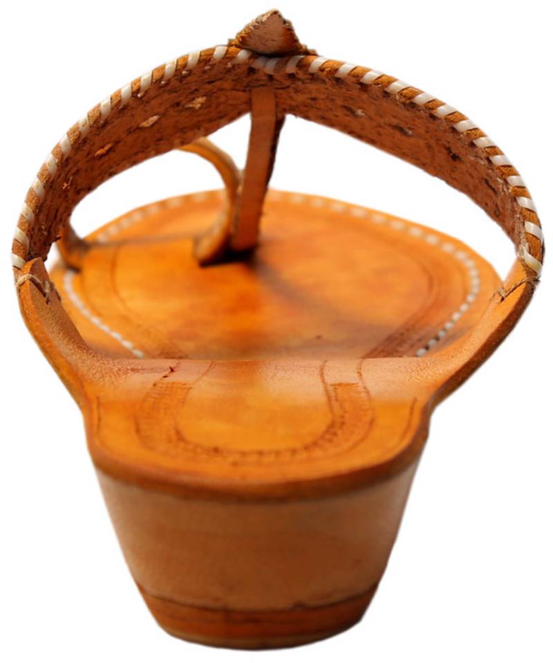 Handmade Authentic Genuine Leather Attractive Light Yellow Platform ...