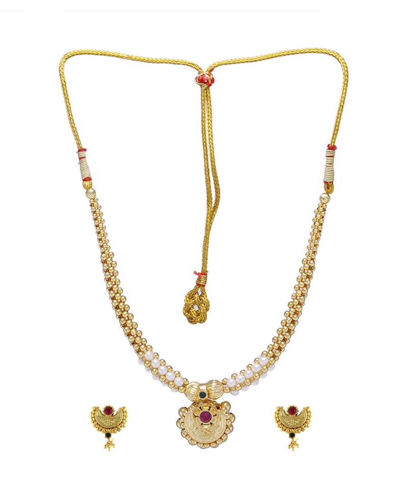Traditional Handmade Gold Plated Jewellery Chandrakor Golden Pendal ...