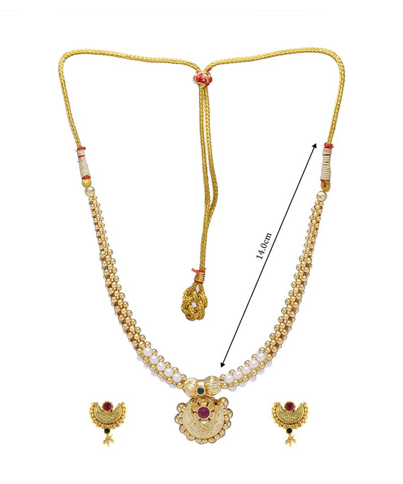 Traditional Handmade Gold Plated Jewellery Chandrakor Golden Pendal ...