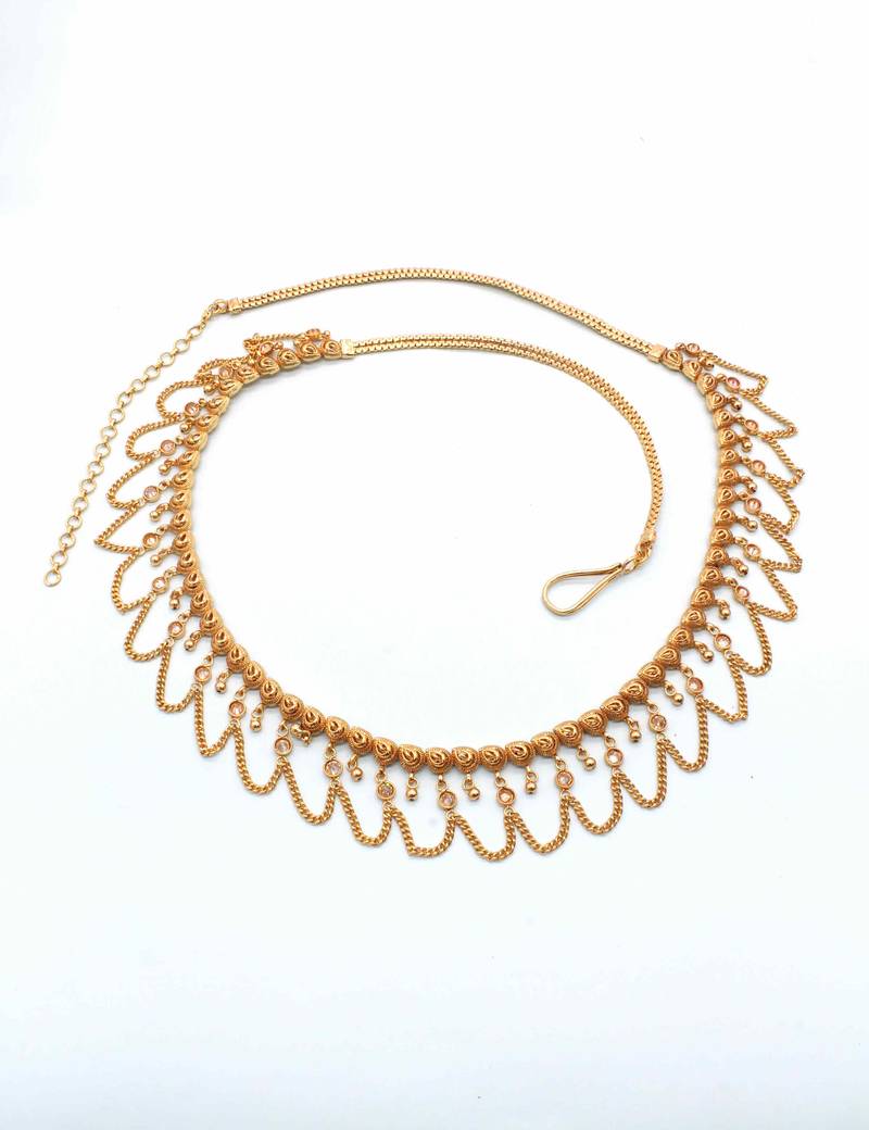 Golden Traditional Waist Belt Kamar patta Jewellery for Women - Orniza ...
