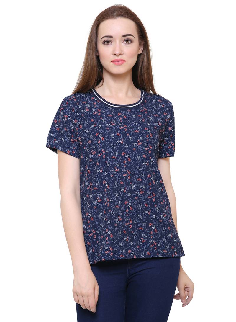 Multi Color Poly Viscose Floral Print tops - The Shopping Fever - 2696209
