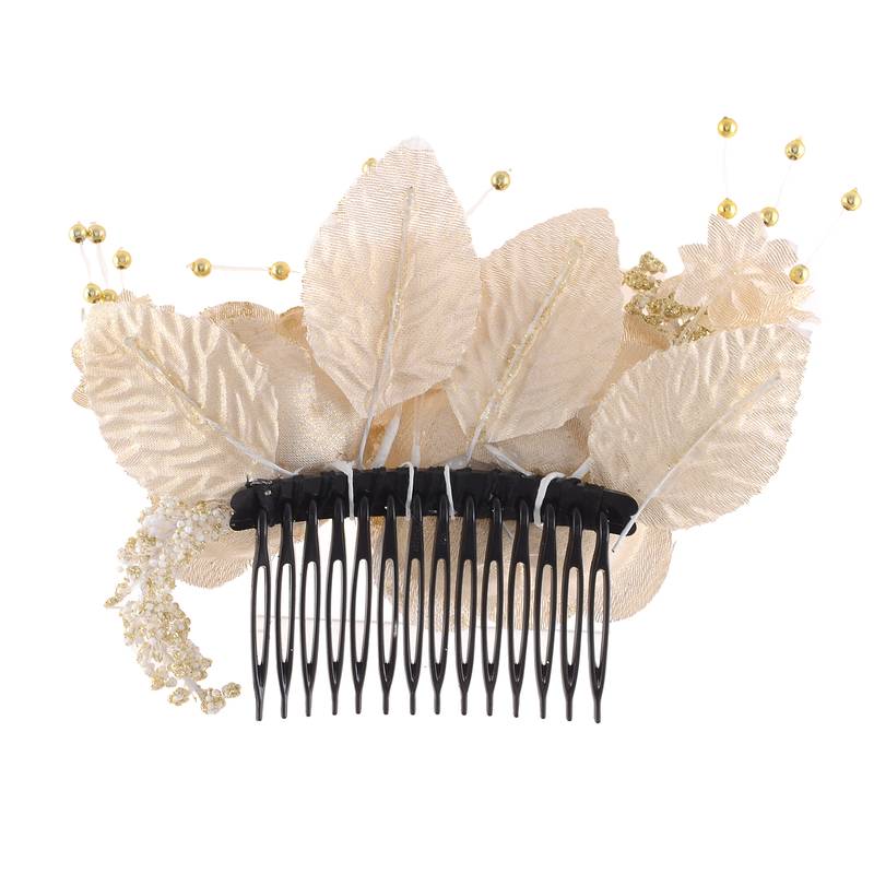 Cute Golden Rose Hai Pin For Parties - RICH LOOK - 2697484