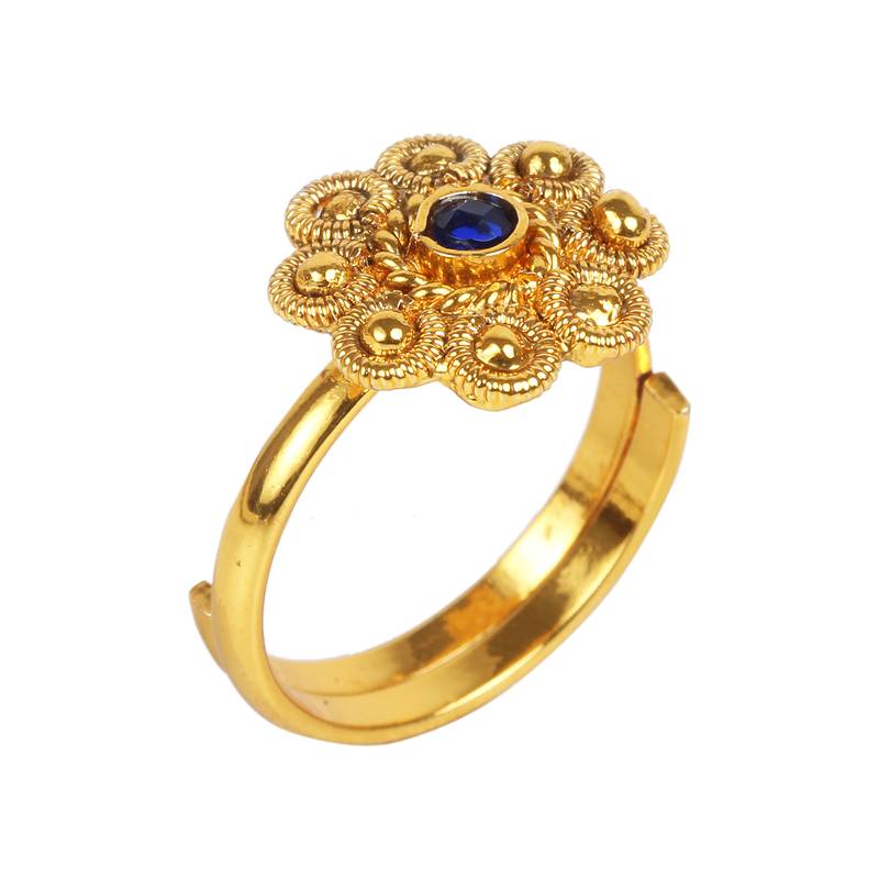 Blue toe-rings - ADIVA LIFESTYLE PRIVATE LIMITED - 2726682